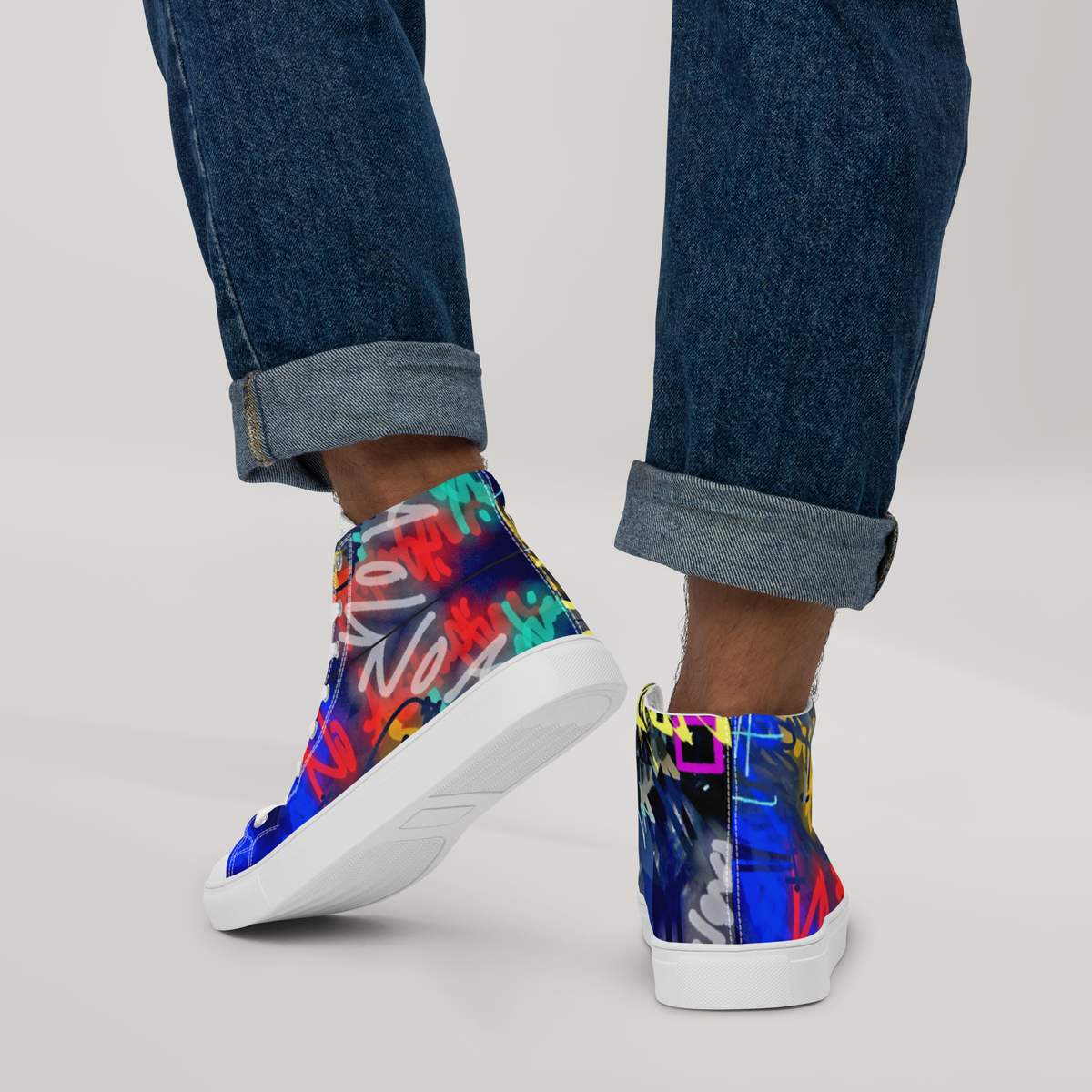 All Square + No Assumptions Collaboration High Top Canvas Shoes